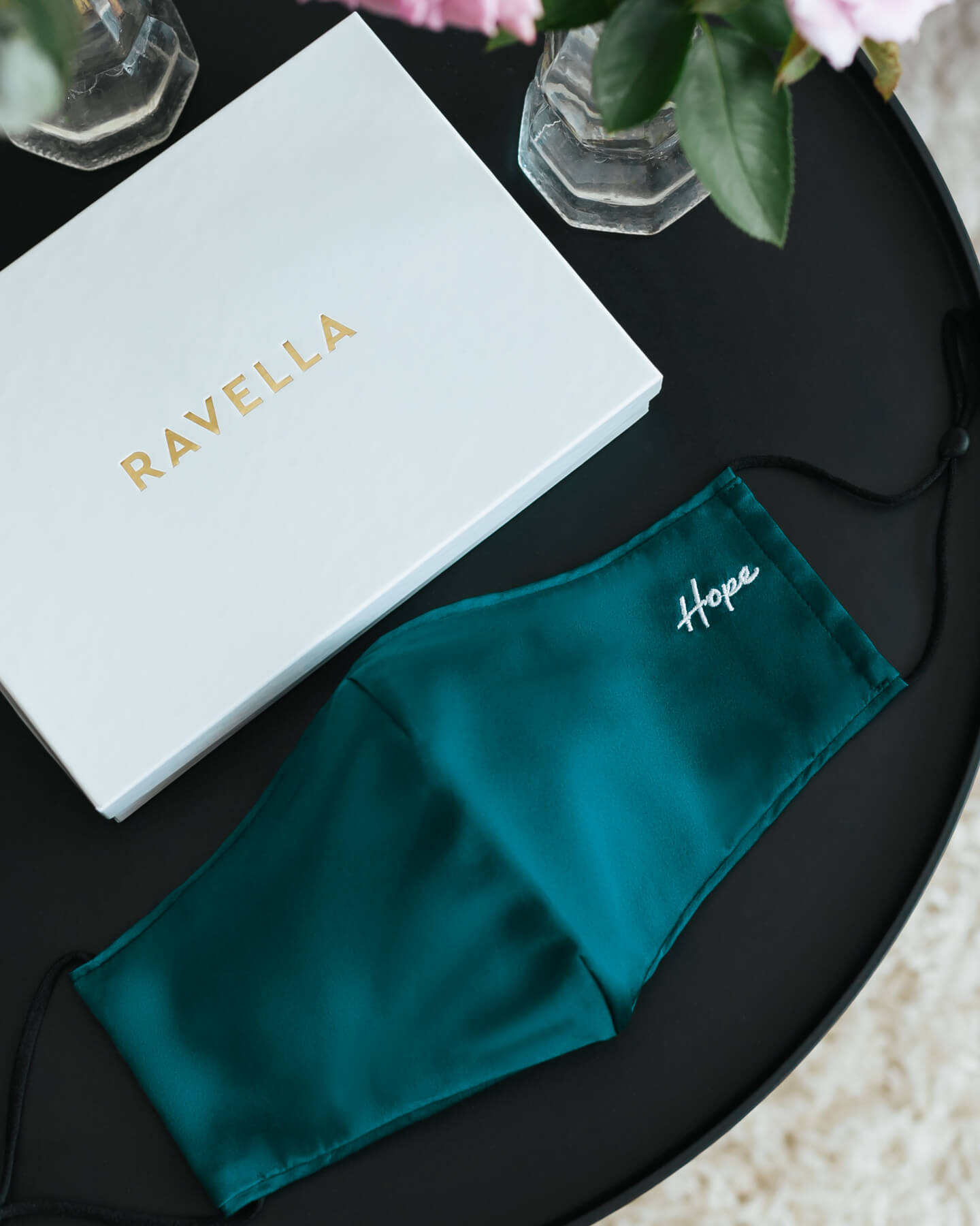 Hope Silk Face Mask | 100% Silk - 3 Layers, Washable, Adjustable – Ravella