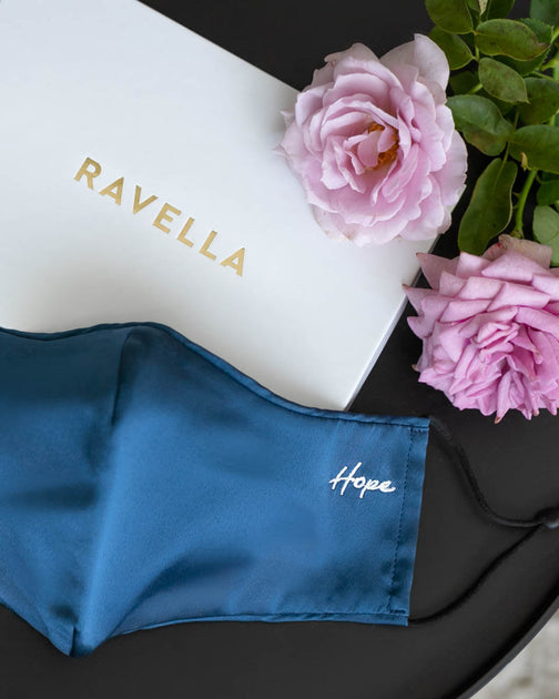 Hope Silk Face Mask | 100% Silk - 3 Layers, Washable, Adjustable – Ravella